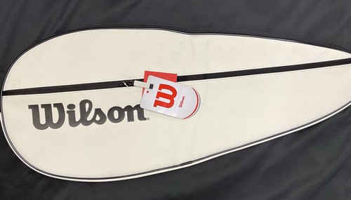 NEW White Wilson Premium Tennis Racquet Cover | eBay