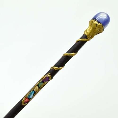 Double-headed Crystal Opal Magic Wand Wood Stick Wicca Altar Props ...