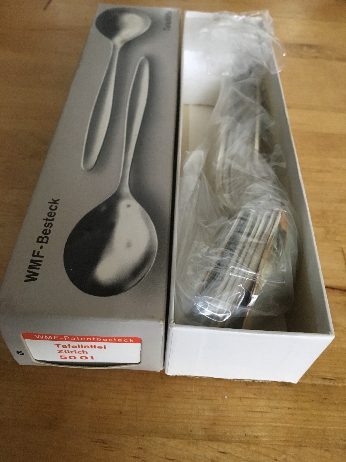 WMF Zürich 6 Table Spoons 20.2 Cm 90s Silver Plated In The Original ...
