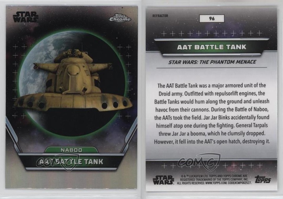 2024 Topps Chrome Star Wars Hyperspace Naboo Refractor AAT Battle Tank ...