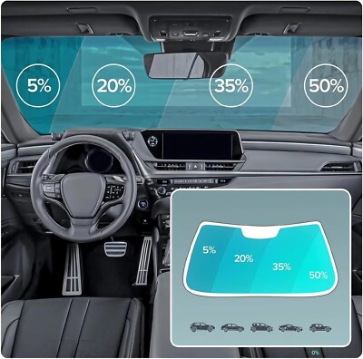 Ceramic Front Window Tint Precut Windshield | 35% Visible Light ...