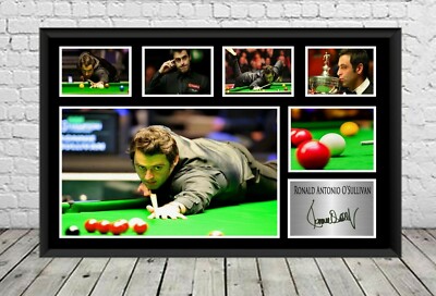 Ronnie O'Sullivan Signed Photo Print Autographed Snooker Memorabilia ...