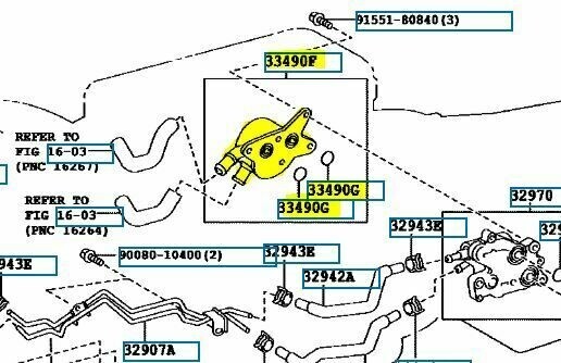 3349034010 Genuine Toyota Lexus Cooler Assy Transmission Oil 33490 ...