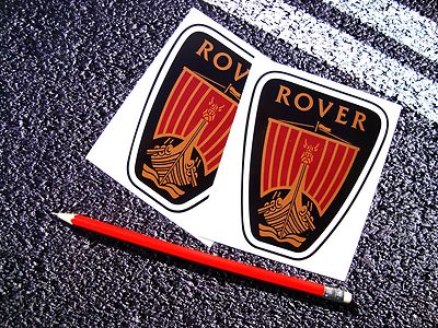 Rover Badge vinyl Stickers SD1 75 P6 MG British Car Legend V8 BMC ...