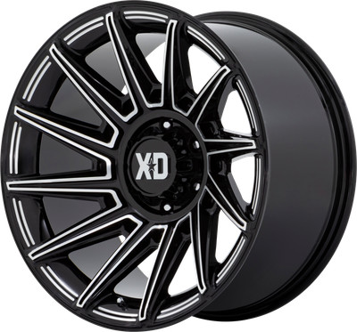 20 Inch Black Milled Wheel Rim LIFTED Chevy Silverado 2500 3500 GMC ...