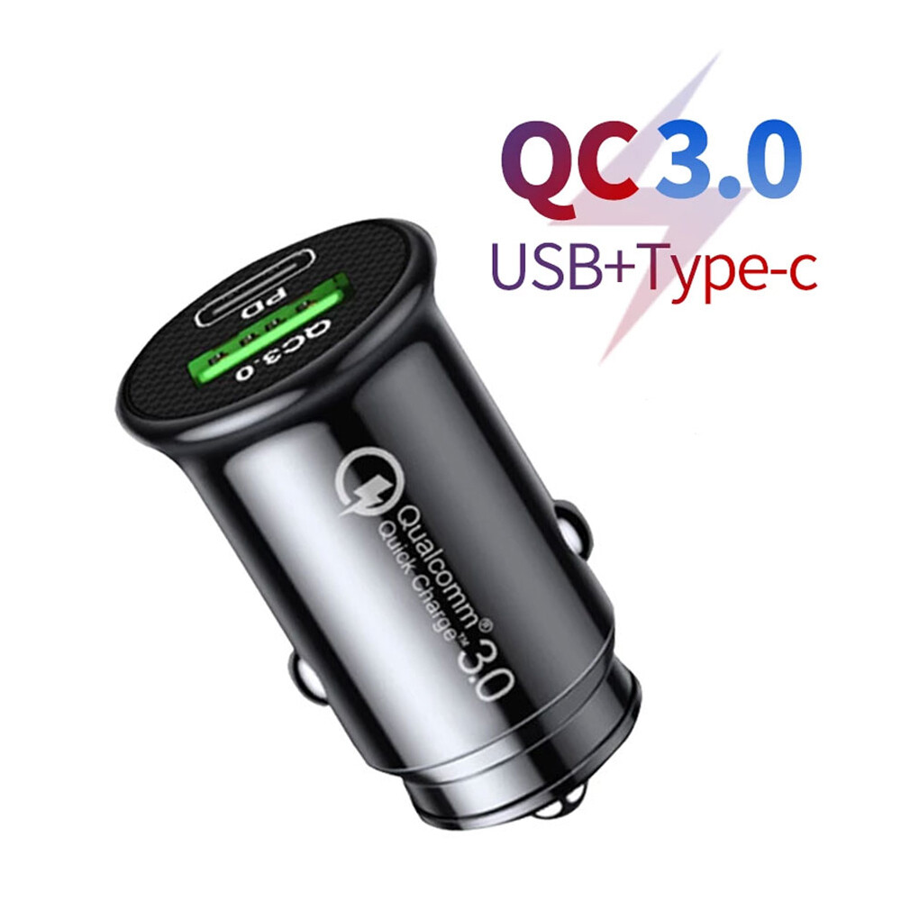 1Pc Mini USB Phone Charger Type C QC3.0 Fast Charging Car Interior ...