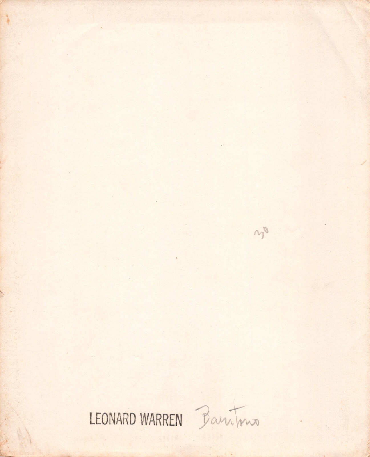 Leonard Warren (1950s) Original Vintage Opera Singer Photo K 218 | eBay