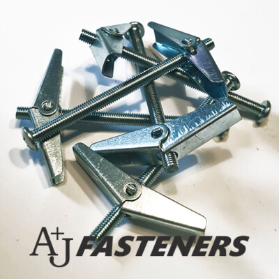 PLASTERBOARD HOLLOW CAVITY WALL FIXINGS SPRING TOGGLE ANCHORS WITH ...