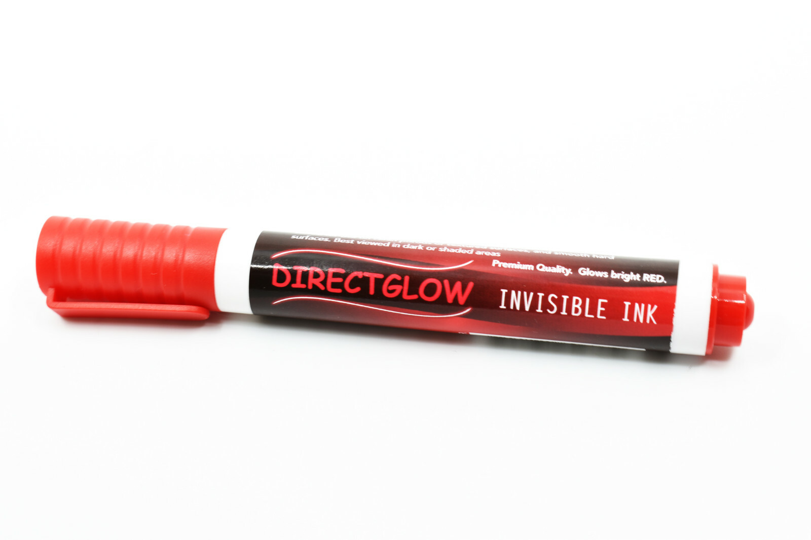 DirectGlow Extra Large Invisible Red UV Blacklight Reactive Ink Marker ...