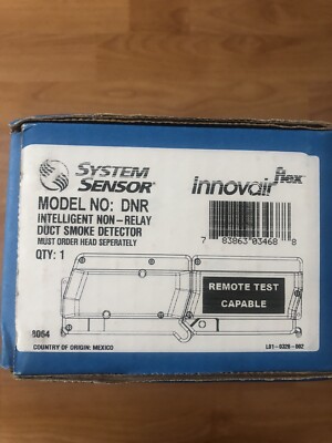 SYSTEM SENSOR DUCT SMOKE DETECTOR MODEL DNR | eBay