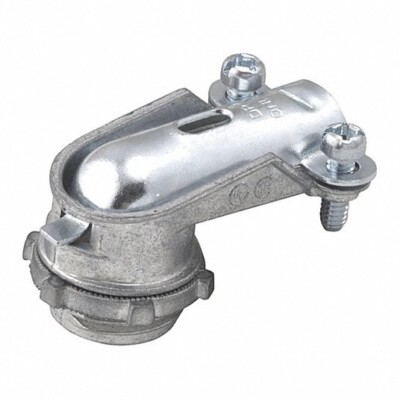 Greenfield 3/8 FMC 90 degree connectors 1/2 in knockout | eBay