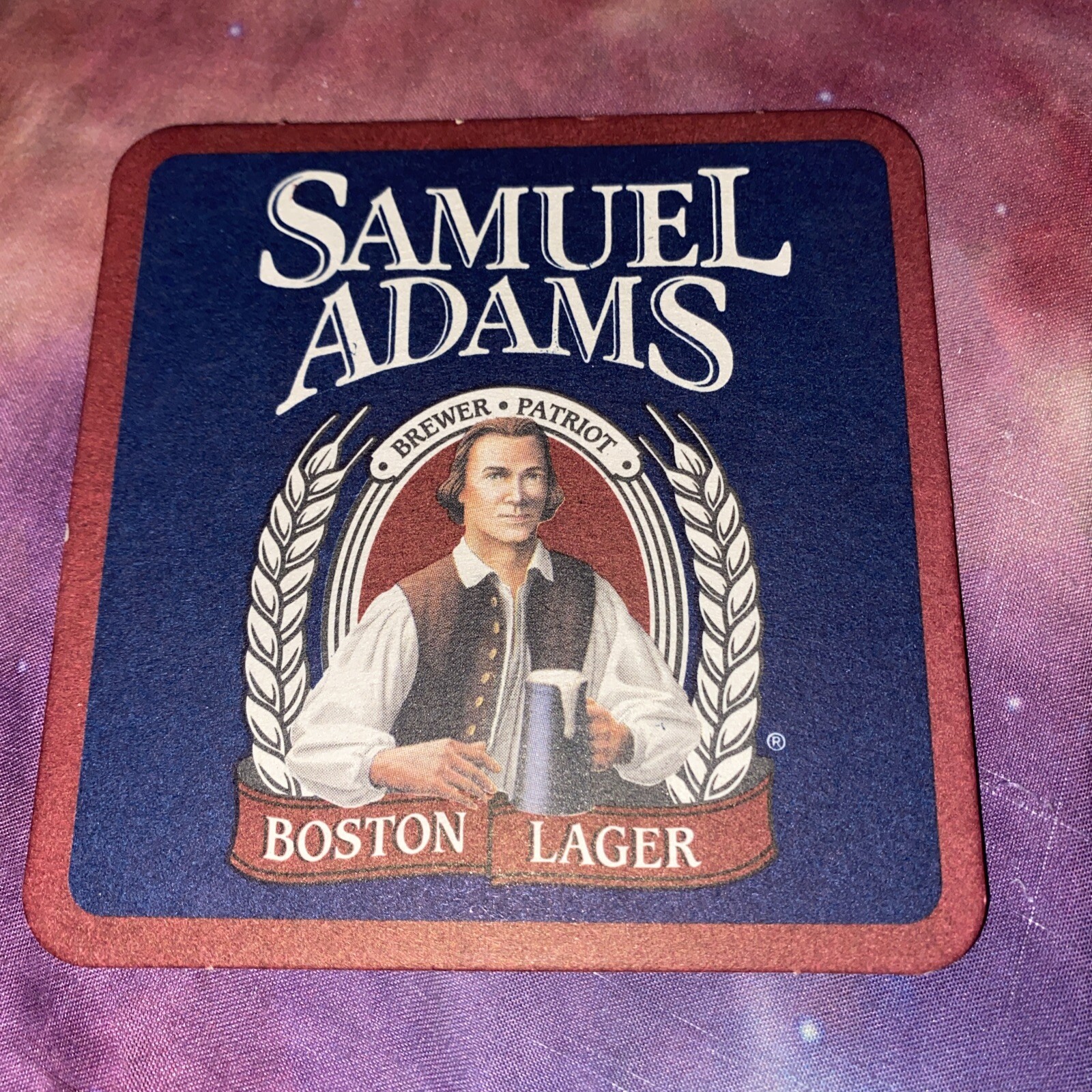 Vintage 1986 Samuel Adams Beer Drink Coaster Cardboard Square 4” | eBay