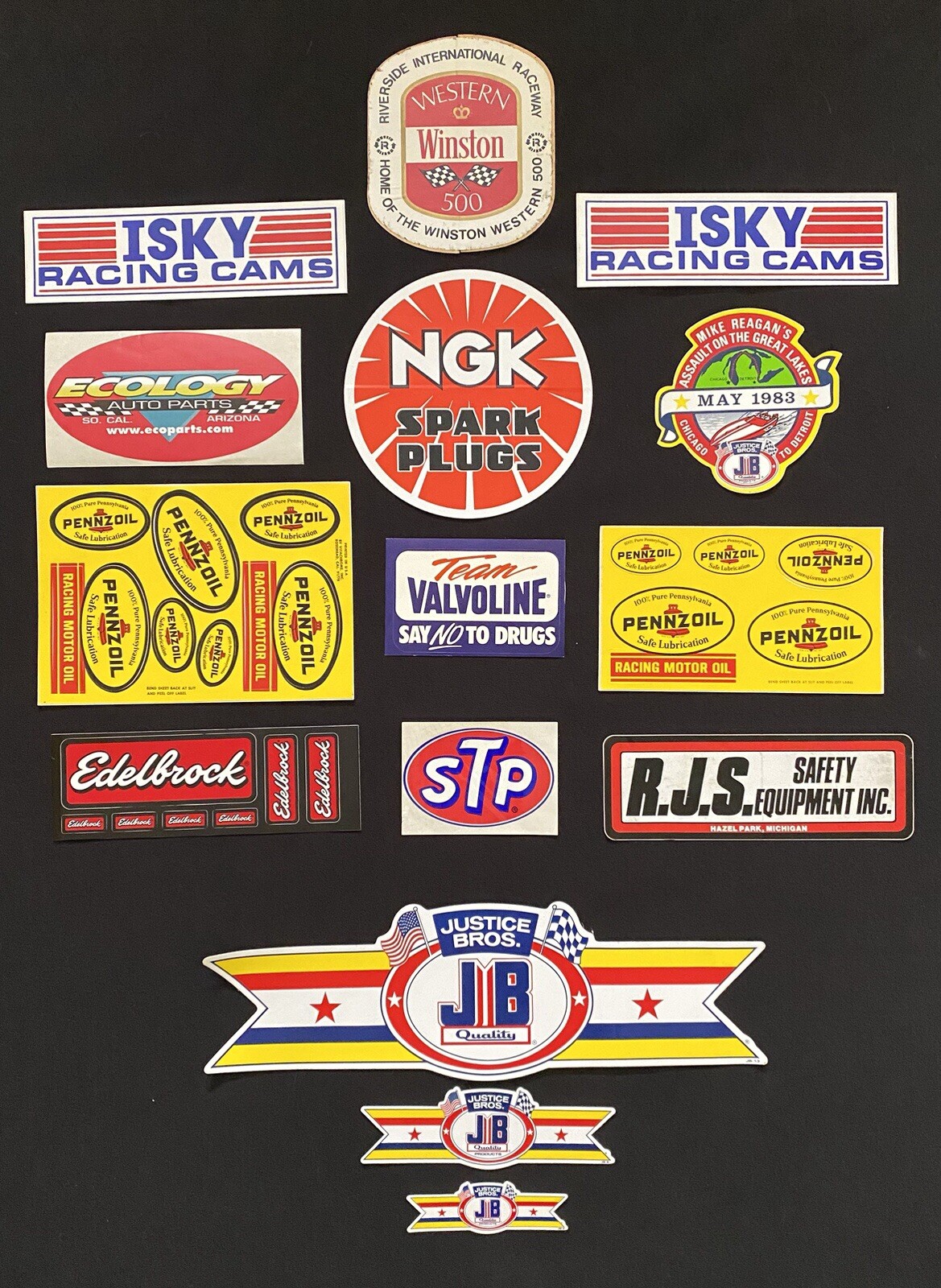 Vintage Lot Of 31 70s - 90’s Automotive Racing Auto Muscle Car Decals ...