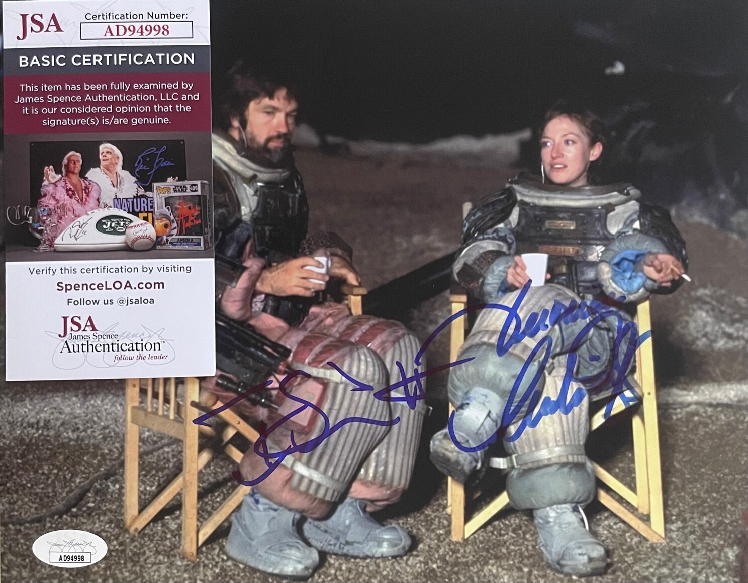 Tom Skerritt & Veronica Cartwright ALIEN Original signed 8X10 Photo w ...