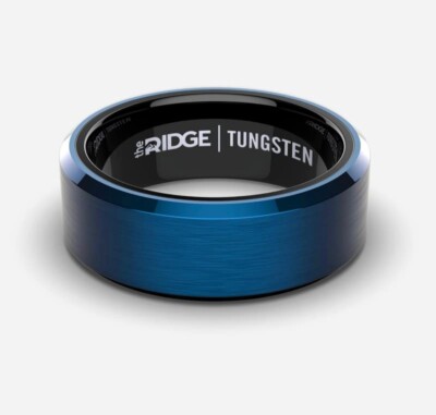 The Ridge Tungsten Rings For Men - Mens Wedding Band Silicone Duo | eBay