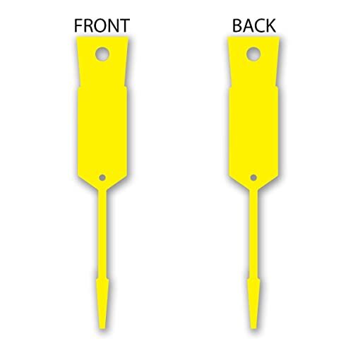 Yellow Self Locking Key Tags 1000 Plastic Arrow ID Tags Easy to Use and ...
