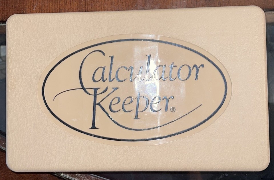 Calculator Keeper The Educator Basic Overhead Calculator, Manual + Case ...