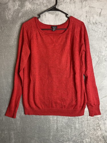 Rue 21 Womens XL Red Long Sleeve Shirt | eBay