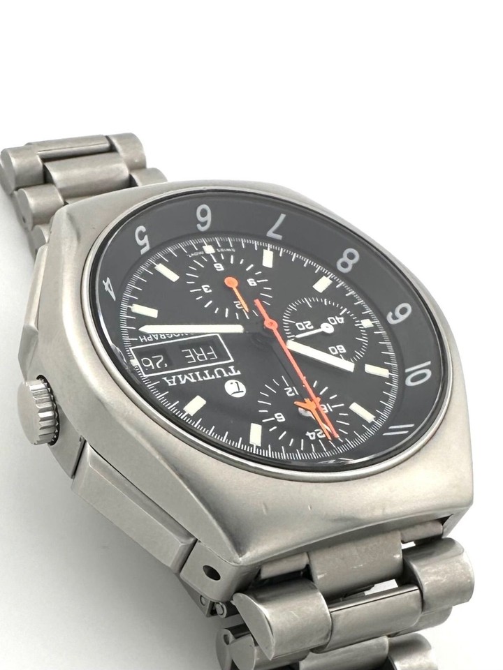 Tutima Military Chronograph 798-02 43mm Black Dial Men's Watch ...