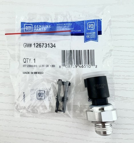 GM Engine Oil Pressure Sensor #12673134 With Filter #12585328 / #917 ...