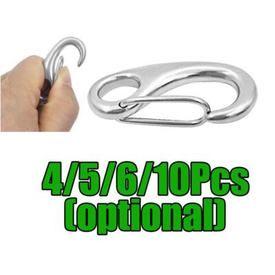 Stainless 2" 50mm Spring Gate Snap Hook for Carabiner Swing | eBay UK