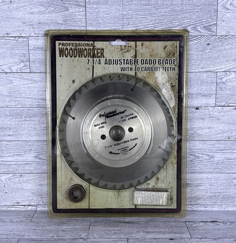 Professional Woodworker 7-1/4" Adjustable Dado Blade with 40 Carbide ...