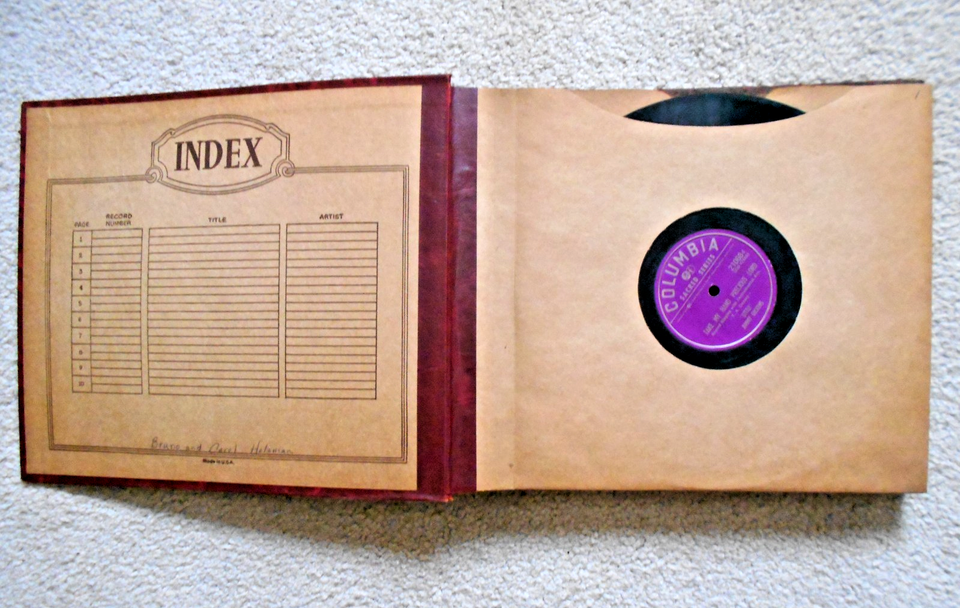 Vntg. Record Album With Lot Of Nine Sacred Series Shellac 78 RPM ...