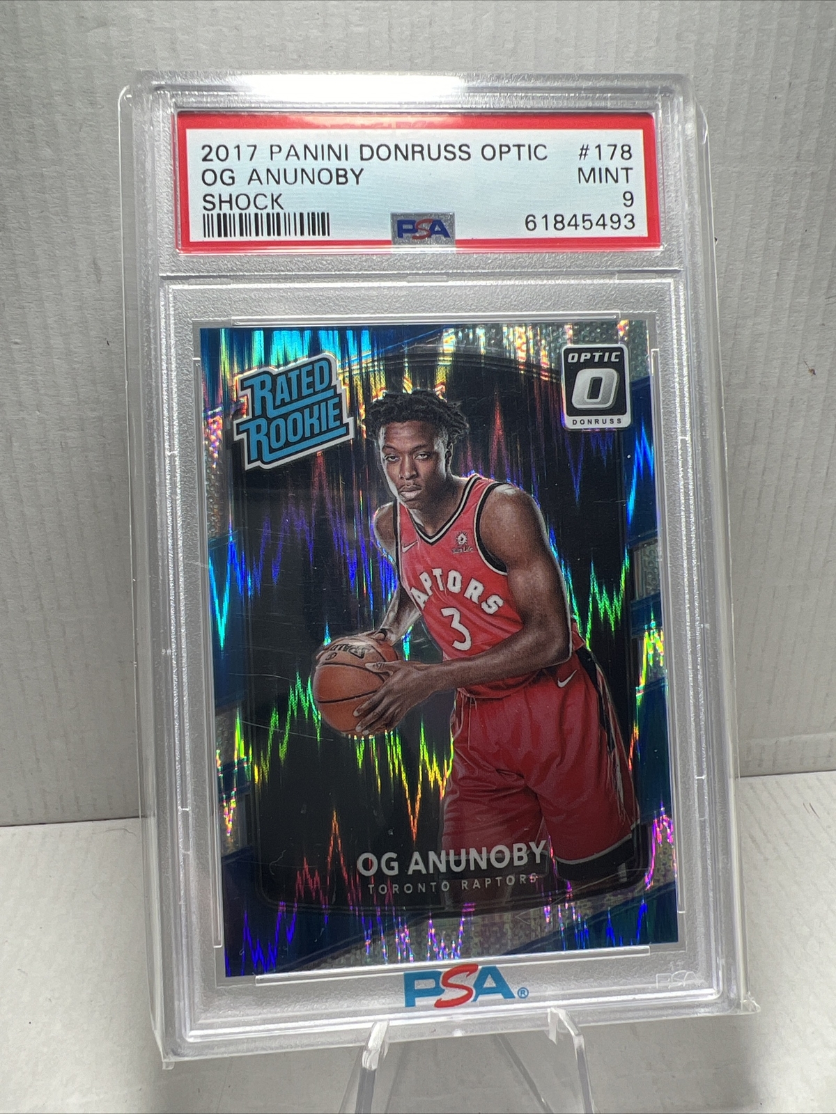 2017-18 Panini Donruss Optic Rated Shock OG Anunoby #178 PSA 9 MINT ...