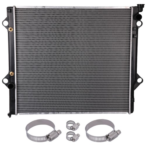 Aluminum Radiator For Toyota FJ Cruiser 2007-14 w/ Universal Oil Hose ...