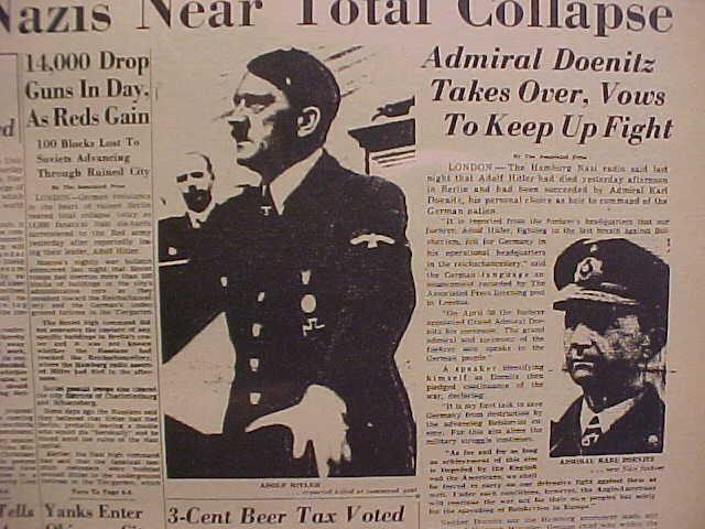 VINTAGE NEWSPAPER HEADLINE~ WORLD WAR 2 | Grelly USA