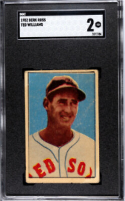 1952 Berk Ross Ted Williams Boston Red Sox HOF SGC 2 | eBay