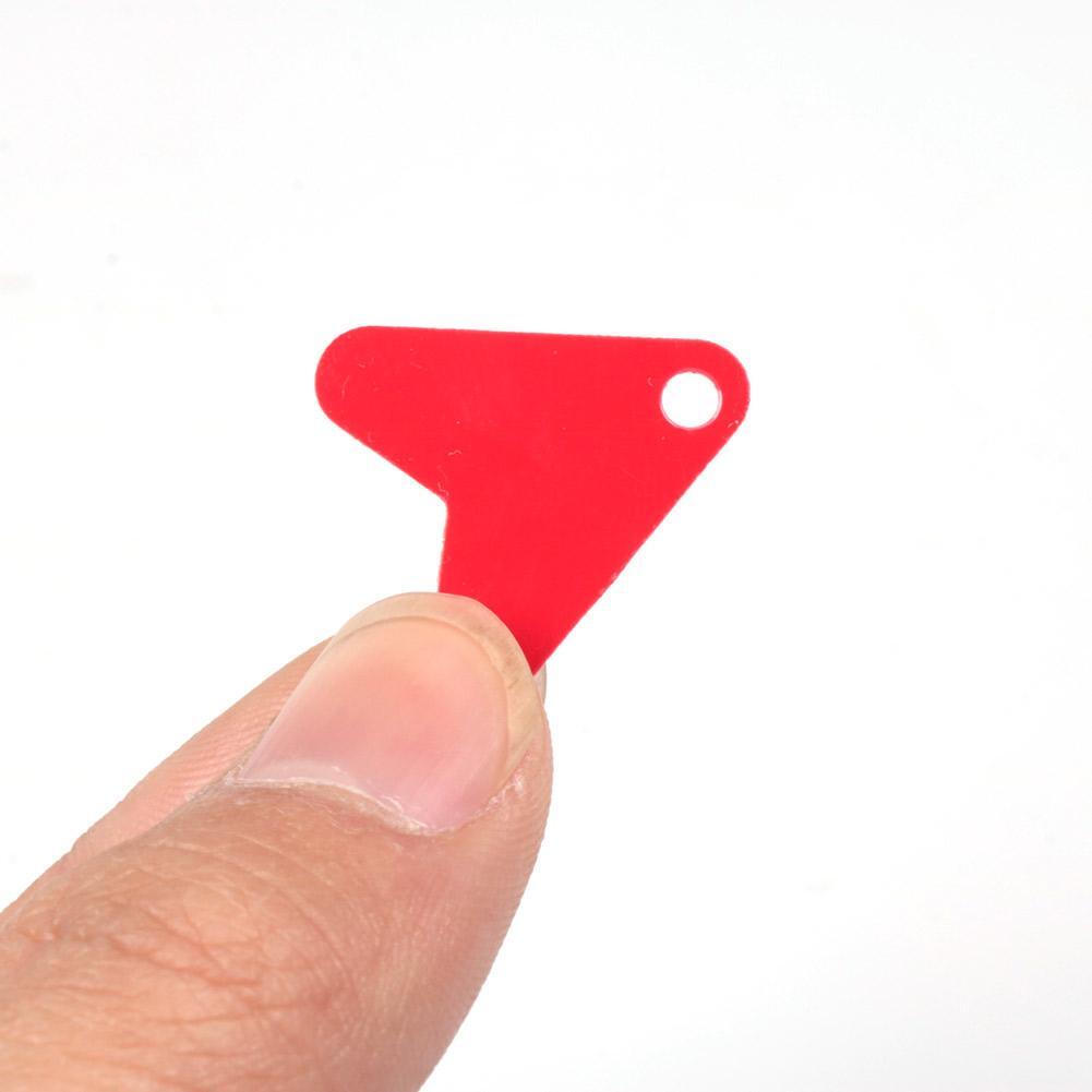 100pcs Plastic Fishtail for Spoon Fishing Lures Red Heart Sequins (22mm ...