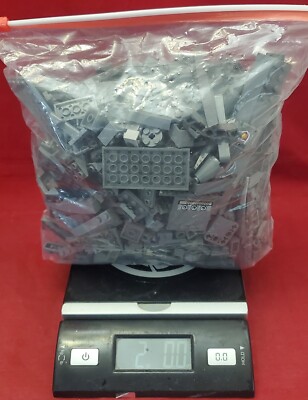 Lego 2 lbs Pounds Of Dark Bluish Gray Bricks Bulk Building | eBay