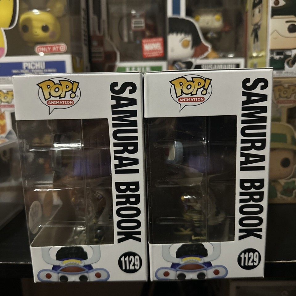 Funko Pop! Vinyl: One Piece - Samurai Brook (Chase) (Metallic) Bundle ...