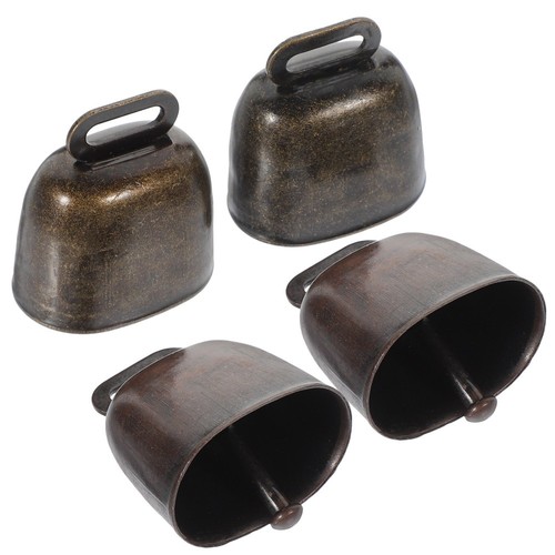 4 Pcs Pet Bell Mini Cow Bells Cattle Farm Animal Loud Small for Crafts ...