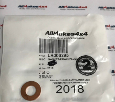 Allmakes Land Rover Freelander 2 Sump Plug Washers x 1 LR006295 | eBay UK