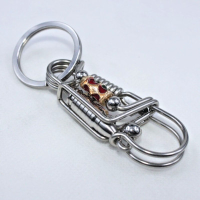 Handmade Stainless Steel Keychains Keyrings Pants Belt Clip Key Chain ...