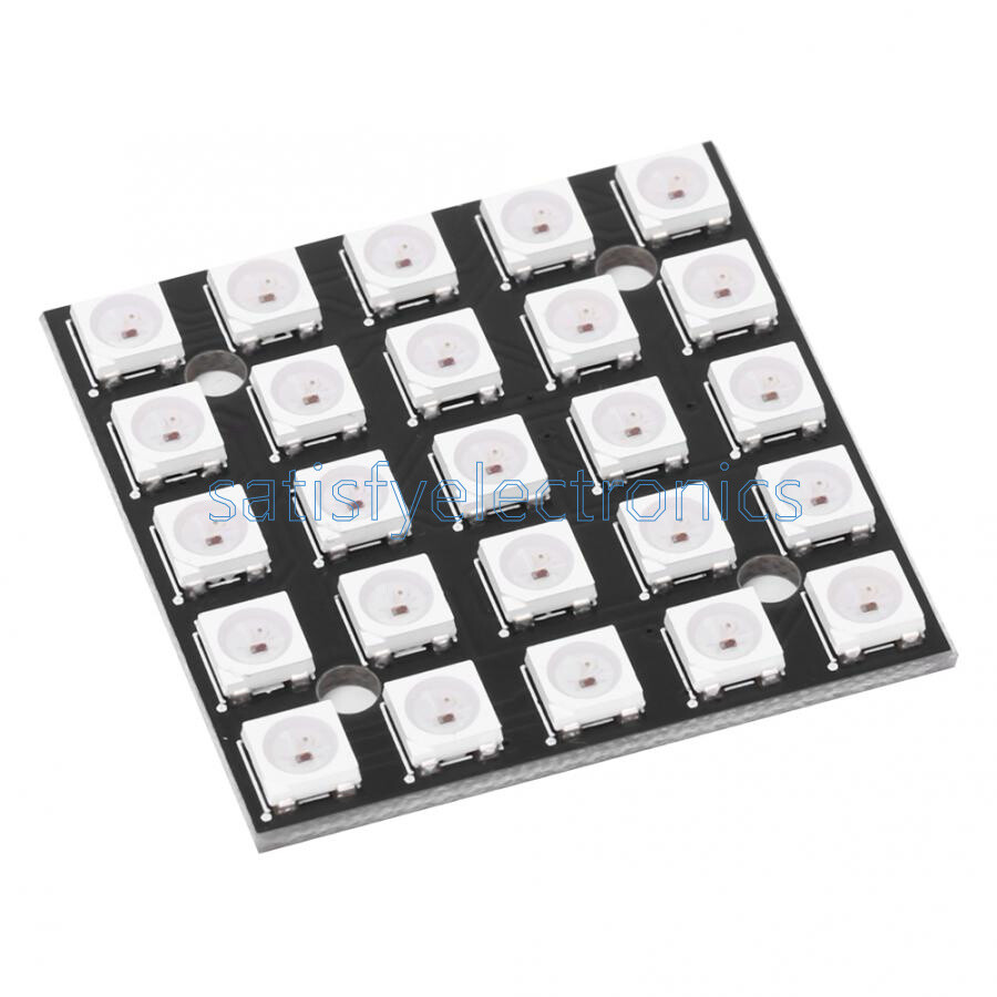 WS2812B 5X5 25 BIT 5050 RGB LED Full Color Driver Color Lamp ...