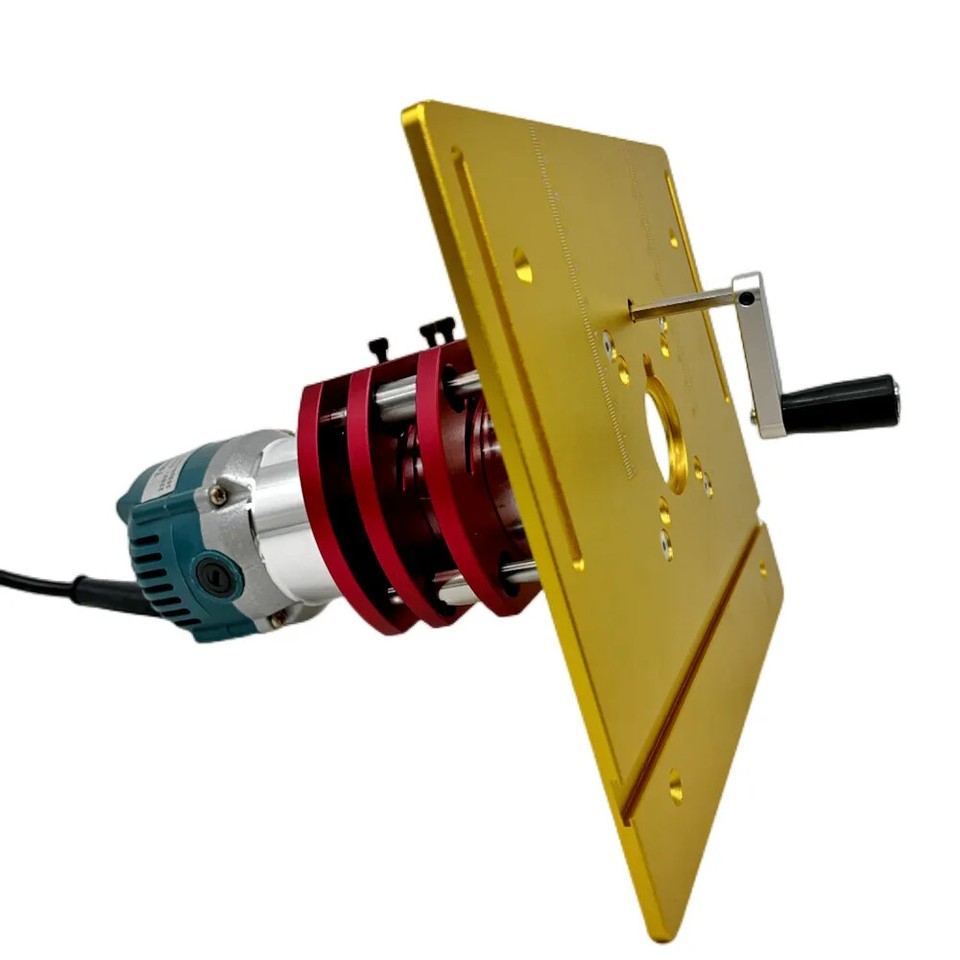 Router Lift Kit W/ Aluminum Router Plate for 65mm Diameter Motor ...