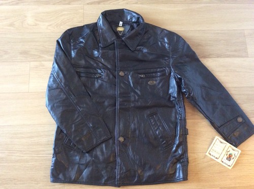 Black Leather XL Jacket Alta Moda Made In Italy | eBay UK