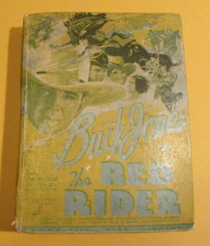 1934 BUCK JONES The Red Rider VG- 3.5 Five Star Library Movie Related ...