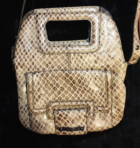 M!mco Brown Snake Skin Hand Bag Pre Loved Excellent Condition | eBay