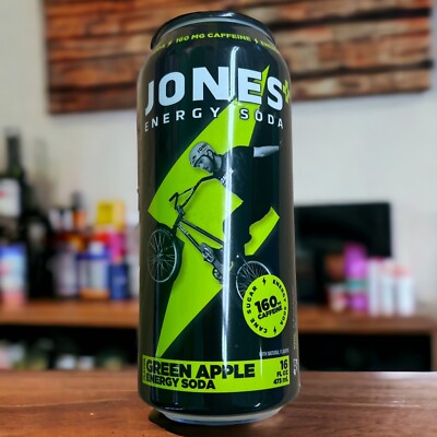 Jones Energy Soda Green Apple Caffeine Jones Soda Not Monster | eBay