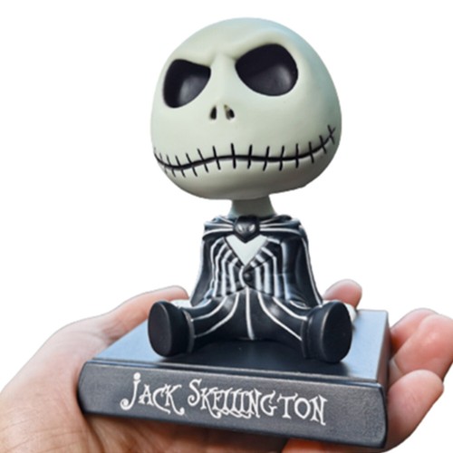 White Car Dash Decoration Skull Jack Skeleton Toys Shaking Head Doll ...
