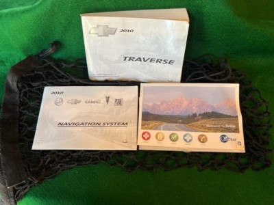 2010 Chevrolet Traverse Book Manuals plus Cargo Net | eBay