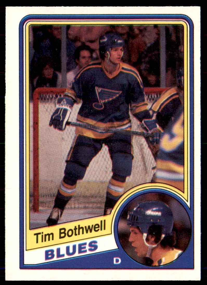 1984-85 O-Pee-Chee Tim Bothwell Rookie St. Louis Blues #182 | eBay