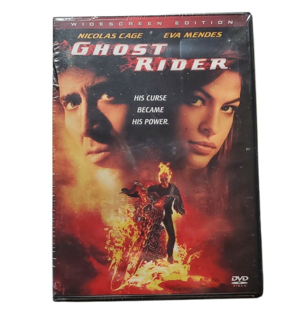 Ghost Rider DVD Nicolas Cage Eva Mendes Peter Fonda Sam Elliot Marvel ...