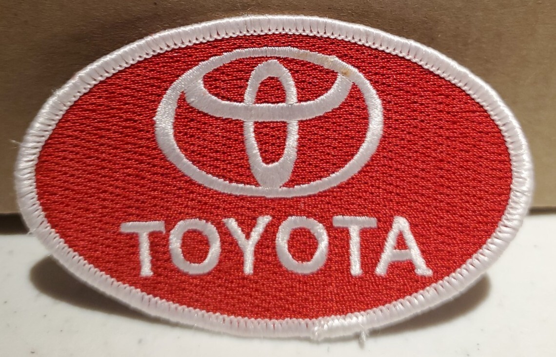 Toyota Embroidered Iron On Car Patch *New* 4"x3" FREE SHIPPING. | eBay