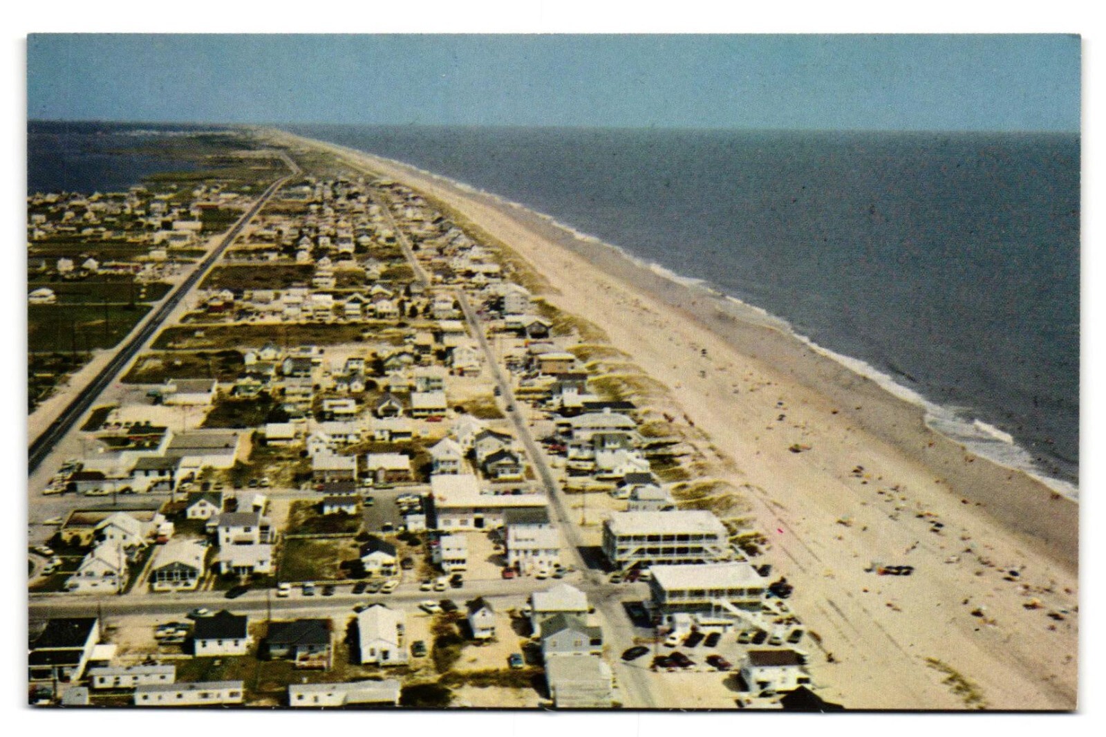 Aerial View of Fenwick Island Delaware DE Looking North Beach Unposted ...