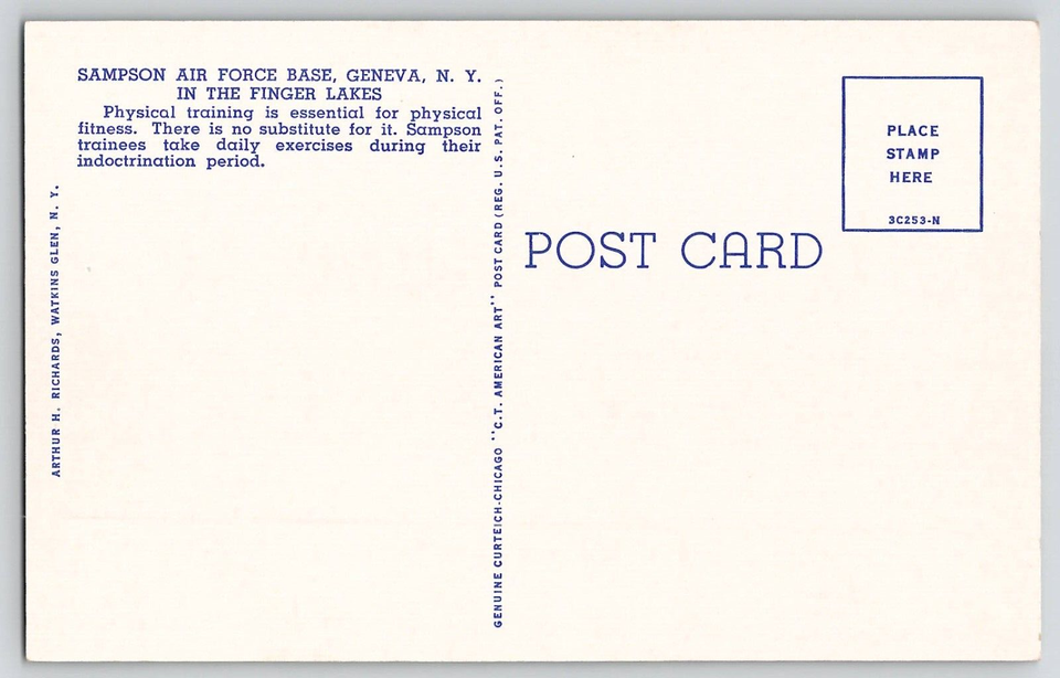 Sampson AFB Geneva NY Physical Training Basic Training USAF Vintage ...